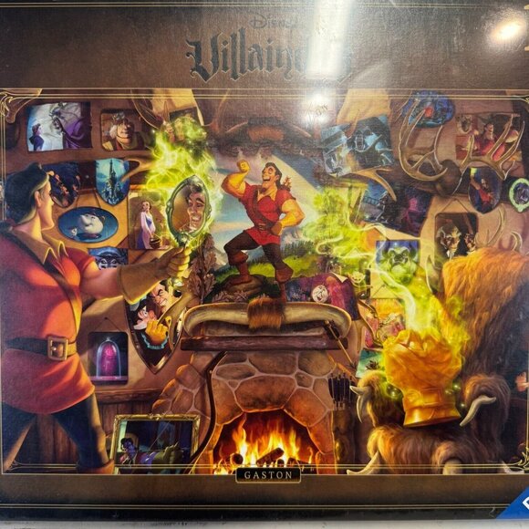 Disney Puzzles | Other | Disney Villainous Villains 00 Pc Puzzle Gaston ...